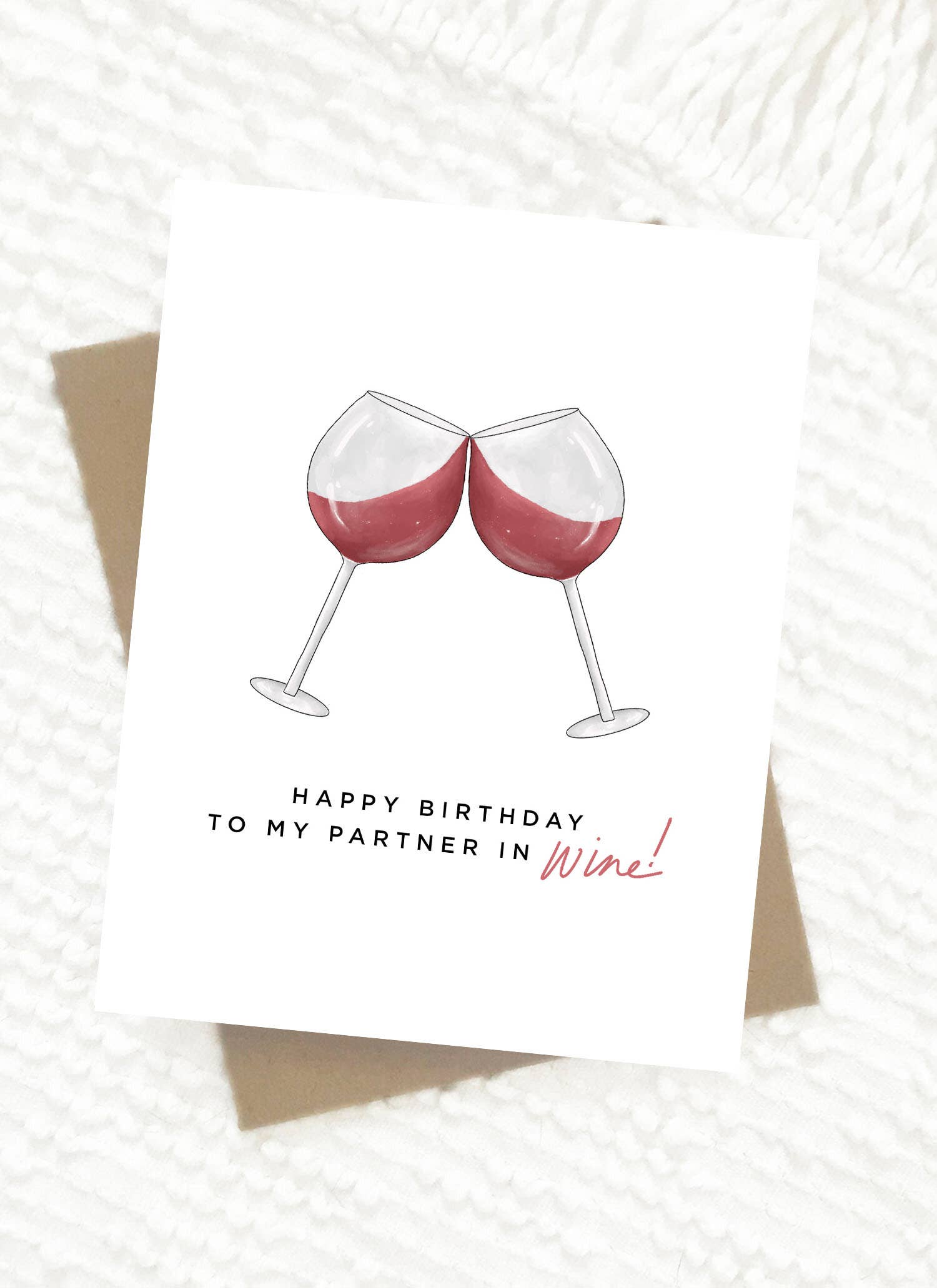 Happy Birthday Wine Card – Courtney Burke