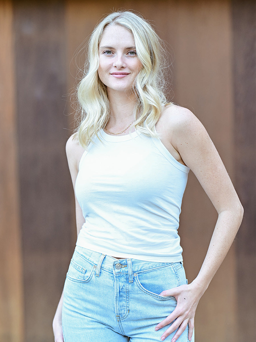 Organic Cotton Tank - Coconut – Courtney Burke