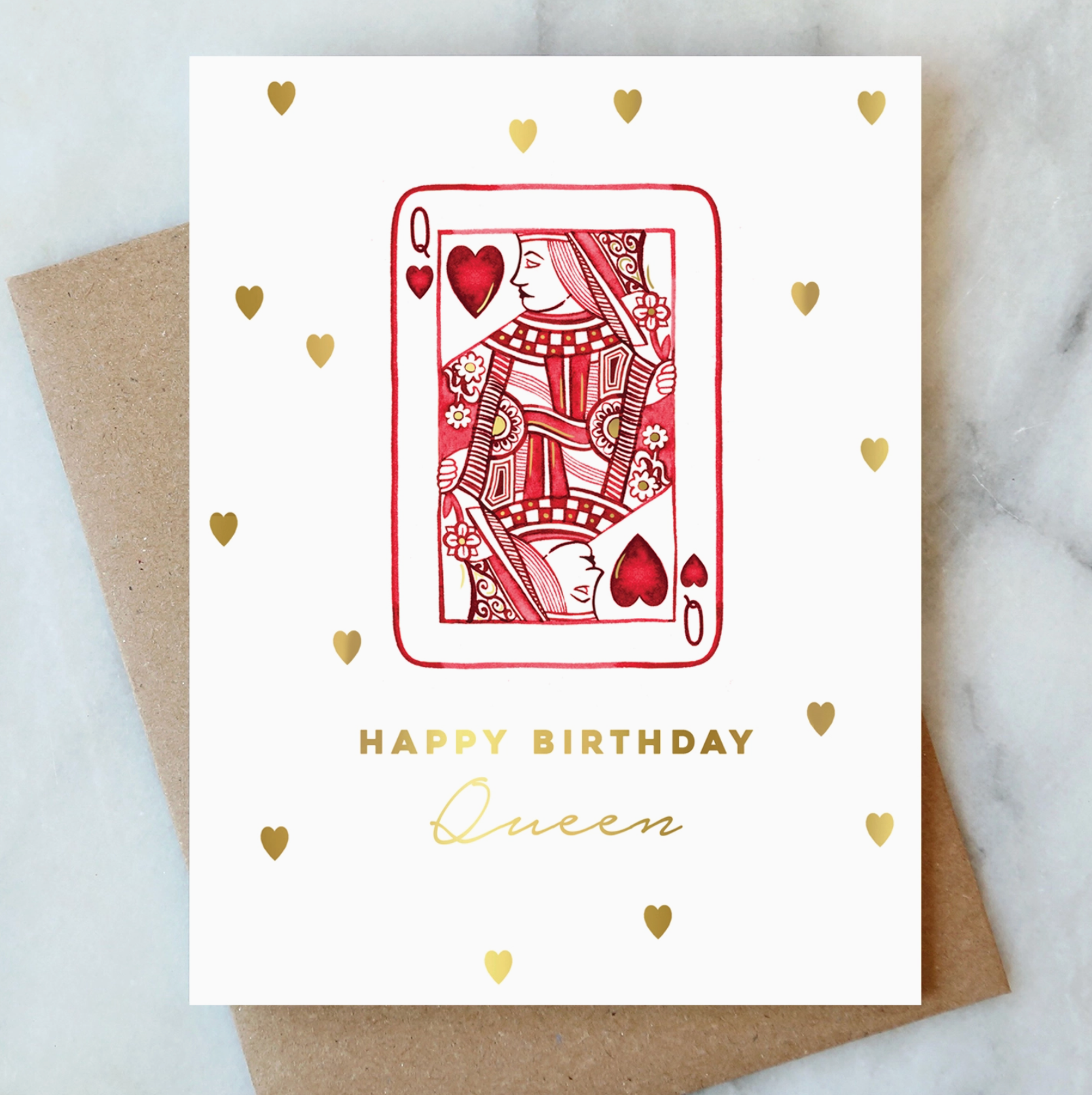 Queen of Hearts Birthday Greeting Card – Courtney Burke