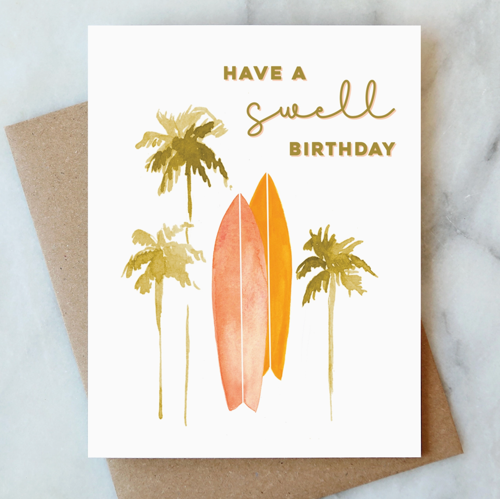Surf Birthday Greeting Card – Courtney Burke